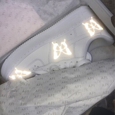 ANY COLOR Reflective Butterfly Custom Af1 Custom Nike AF1 Reflective ...