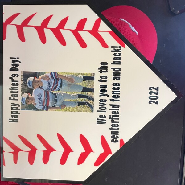 Softball Baseball Home Plate Plaque 6x6 With Team or Player Picture ...