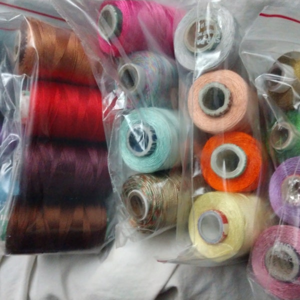 Silk Thread Assorted 20 Colors Art Silk Thread, Art Embroidery Silk ...