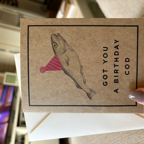 Got You A Birthday Cod - Hilarious Birthday Card Pun - Birthday Card ...