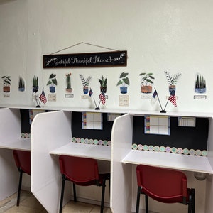 Modern Boho Plants Birthday Display Rustic Boho Classroom Decor ...