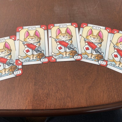 5 Lifelink Cat Tokens for Magic the Gathering - Etsy