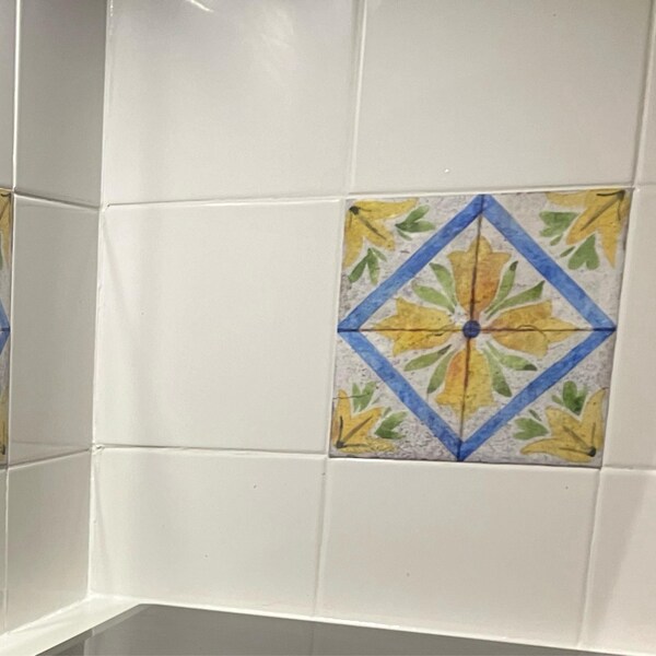 Retro Yellow Tile Transform Your Kitchen With DIY Peel and Stick ...