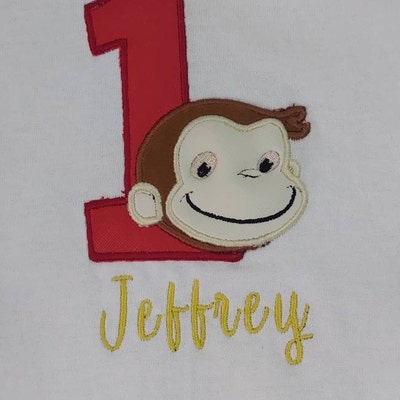 Curious George Hat Applique Embroidery Design Instant - Etsy