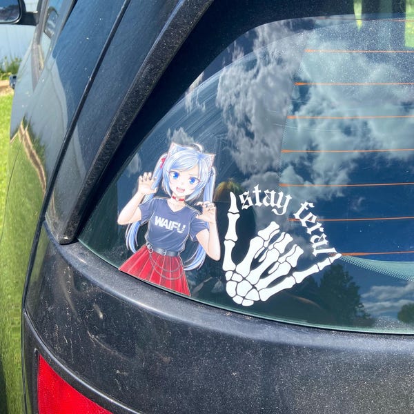 Stay Feral Skeleton Vinyl Decal Sticker, Car Decal, Tumbler Decal ...