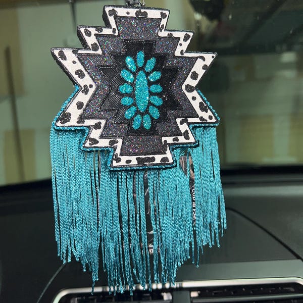 Aztec With Squash Blossom Custom Car Freshie/western Freshie ...