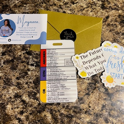 Ultrasound Values Badge Buddy abd&ob/gyn - Etsy