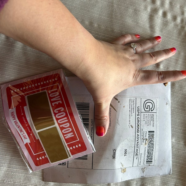 Scratch-off Love Coupons Scratch off Voucher Valentines Gift for Her ...