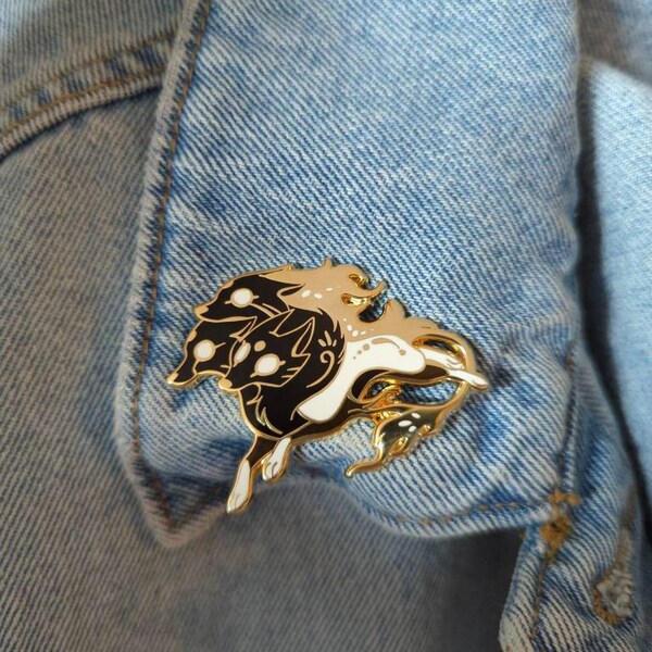 Cerberus Hard Enamel Pin - Etsy