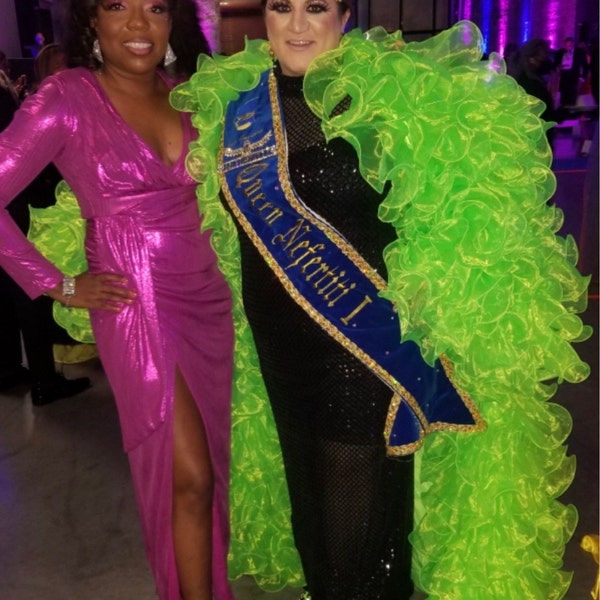 Organza Coat Ruffle Queen Drag Queen Ruffle Wing Outfit Custom-made ...