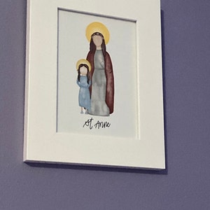 Saint Anne Saint Card Saint Print Catholic Gift - Etsy