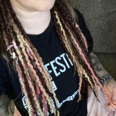 Indigo Goddess Accent Set of Wool Dreadlocks - Etsy