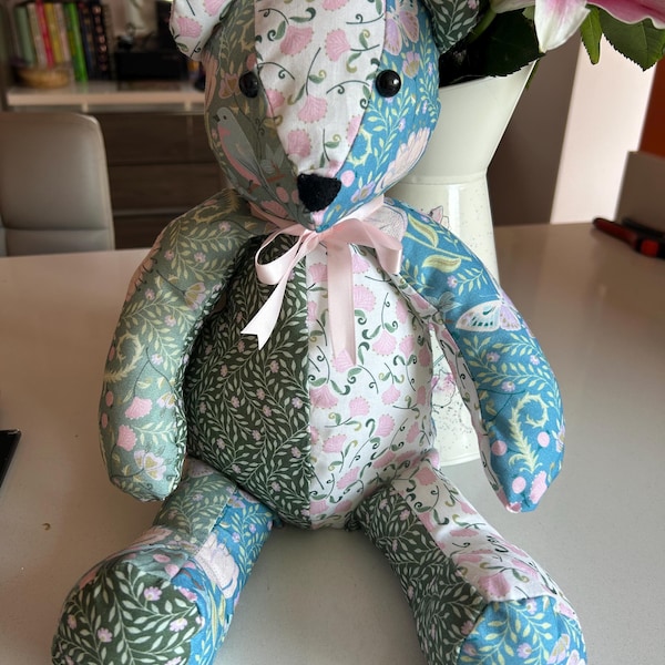 Memory Bear Pattern, Keepsake Bear Sewing Pattern, Teddy Bear, Stuffed ...