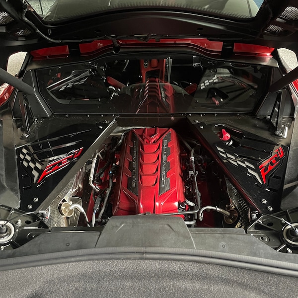 2020/2024 Edge Red C8 Corvette Engine Appearance Package (contact Us ...