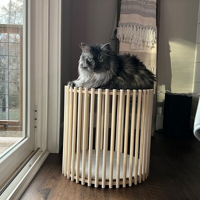 Round Cat House Modern Cat House Modern Cat Furniture Cat - Etsy