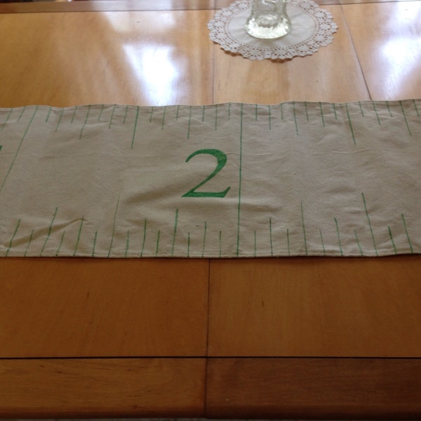 Canvas Painters Dropcloth Ruler Table Runner 72" - Etsy