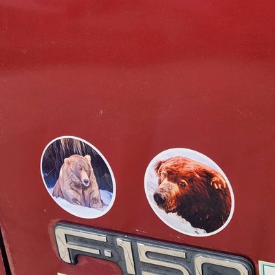 STC071 Bear 480 Otis Sticker, Brooks Falls Bear Sticker, Katmai ...