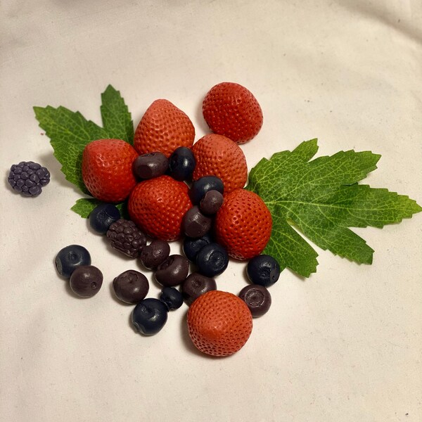 Raspberry Blackberry Blueberry Silicone Mold for Soap. Embeds Berries ...