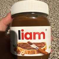 Personalised Chocolate Spread LABEL VINYL STICKER Funny Novelty Gift ...