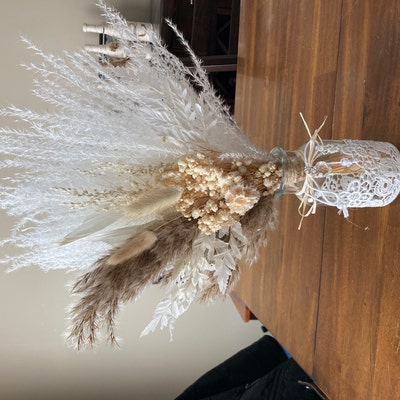 Self-color Pampas Grass Cake Topper Bouquet Flower Cake - Etsy