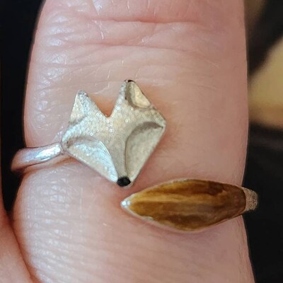 Dainty Robin Bird Necklace. Sterling Silver and Orange Enamel. Nature ...