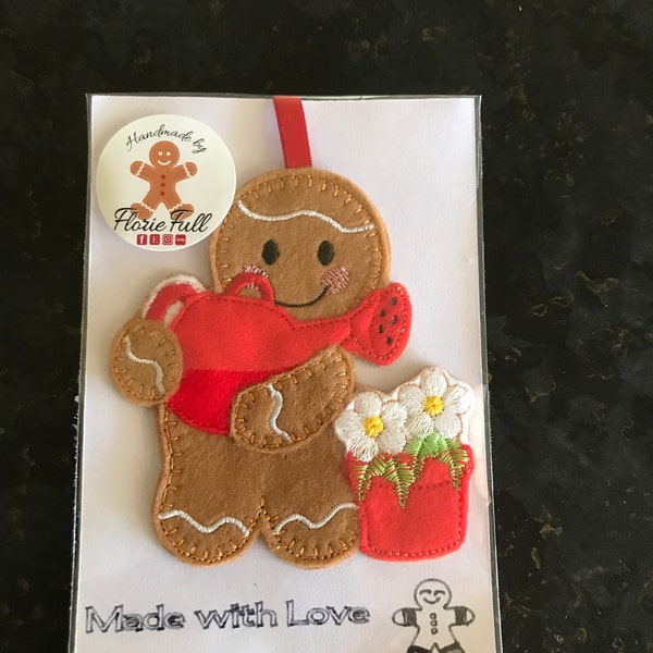 Gingerbread Man Holding a Digestive Biscuit - Etsy