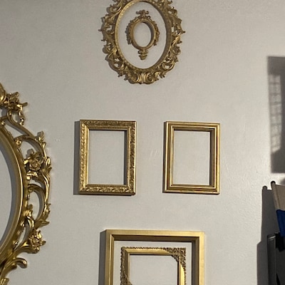 Set of 5 Gold Picture Frames Gold Wall Frames WEDDING - Etsy