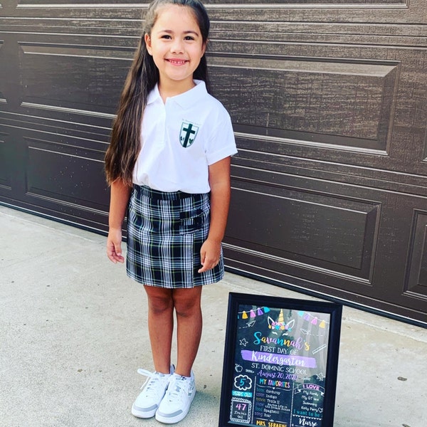 Unicorn Back to School Sign Printable - First Day of School Sign ...