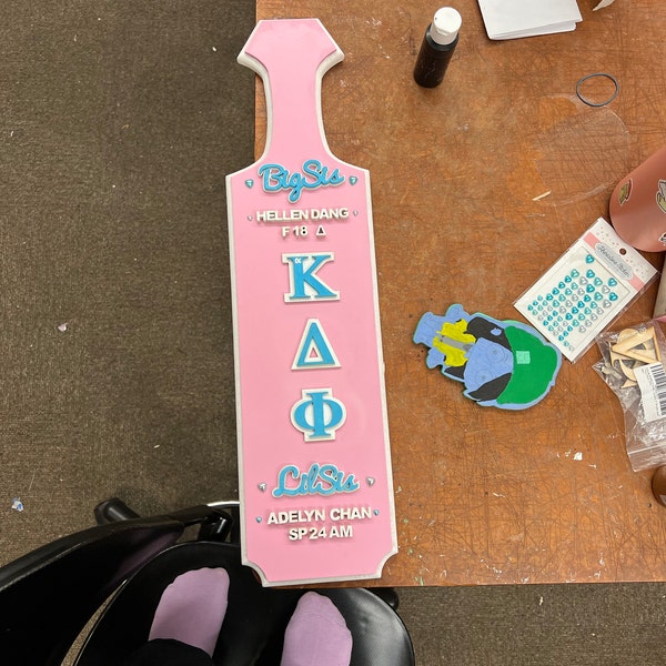 2ft Two Feet Traditional Greek Tall Blank Paddle Pledge Mom & Pops ...
