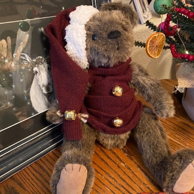 Primitive Christmas Bear Pattern Old Thyme Christmas Prim Bear PDF ...