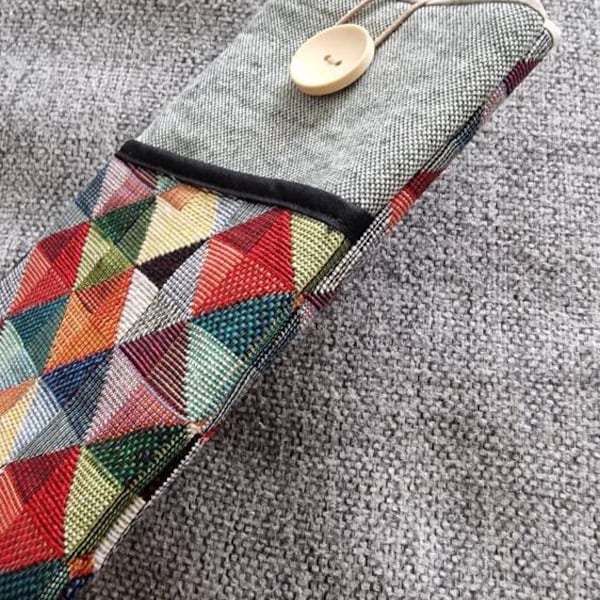 Hedgehog Fabric Smartphone Pouch, Fabric Phone Case Padded, Hedgehog ...