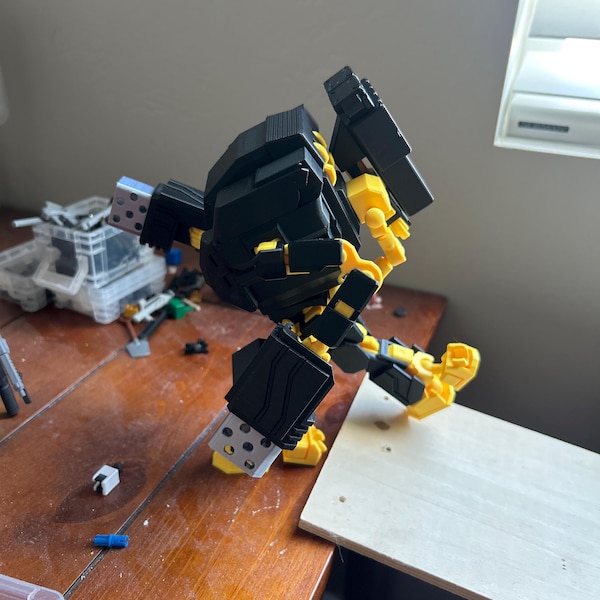 Pax Five Mini Mech Rider, 3D Printed Action Figure - Etsy