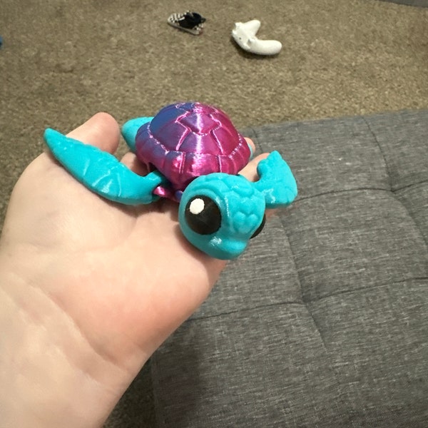 Sea Turtle - 3D Printed, Articulated Fidget Toy - Etsy