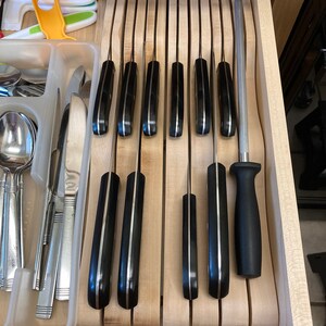 Custom Knife Block Storage Drawer Insert - Etsy