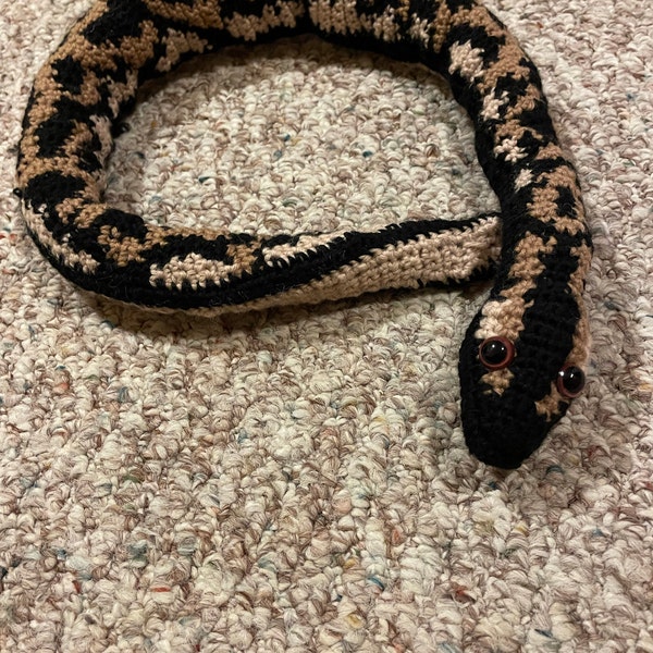 Ball Python Amigurumi Crochet Pattern, Betty the Realistic Plush Snake ...