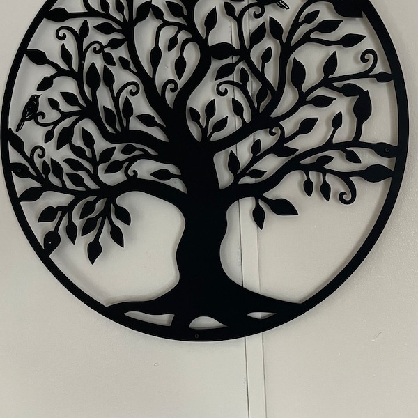 Tree Metal Wall Decor, Tree of Life Metal Art, Tree Sign, Wall Hanging ...