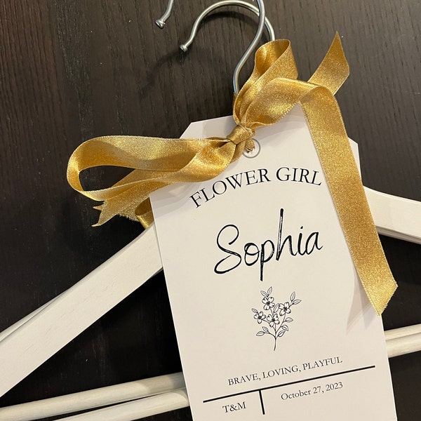 Personalised Maid of Honour Wedding Hanger/wedding Tag - Etsy