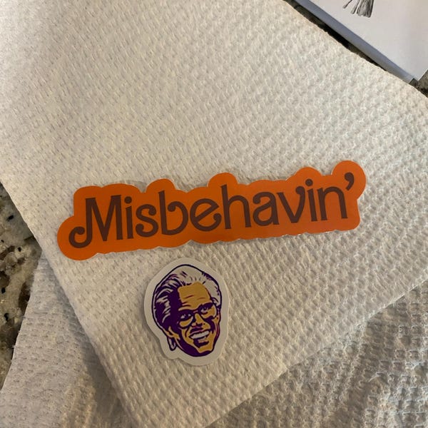 New Version | Misbehavin' | 3.75" Sticker | Vinyl Decal | Laptop ...