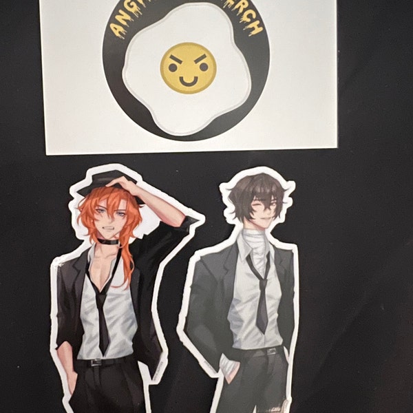 Bungou Stray Dogs BSD Inspired Stickers / Chuuya / Dazai / Clothes Swap ...