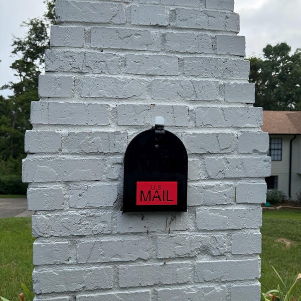 Tattered American Flag Mailbox Flag for Brick or Stone Mailbox Front ...