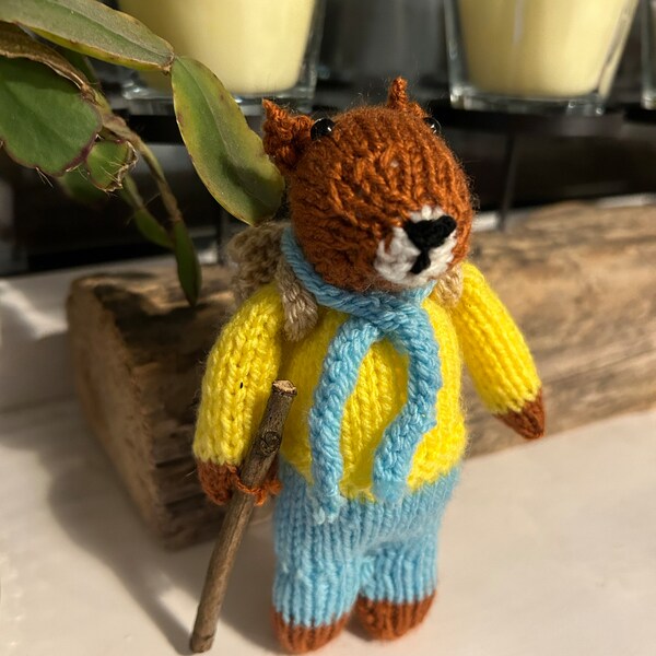 Red Squirrel Chart Stranded Knitting Fairisle Instant Digital Download ...