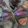 Aura Tourmaline Dragonfly | Aura Crystal Dragonfly | Unique Decor ...