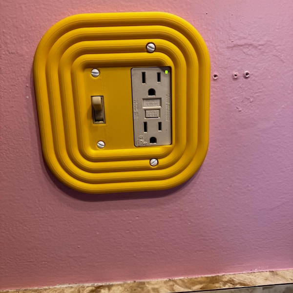 Mid-century Modern Oval Light Switch Cover Plate | Fits Toggle Switches ...