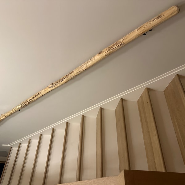 Hand Carved Maple Log Branch Railing Handrail Rustic Guard Stairway ...