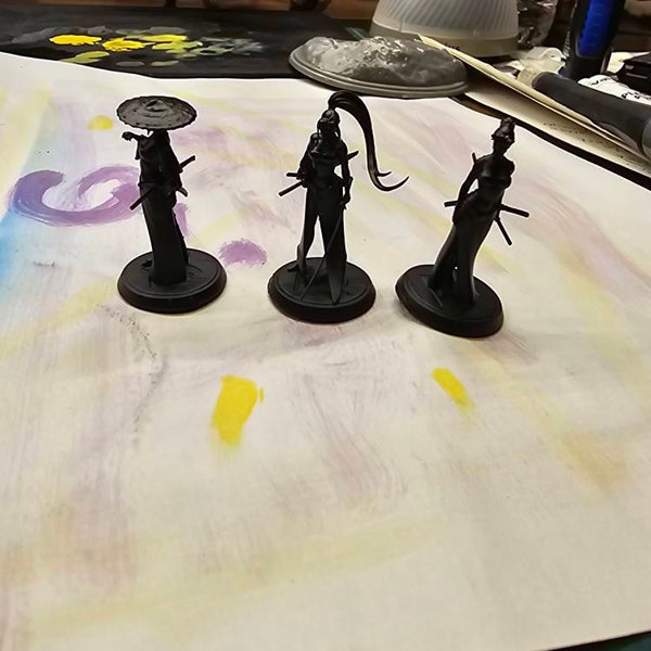 Samurai Female Geisha | Premium 3D Printed Fantasy Tabletop Miniatures ...