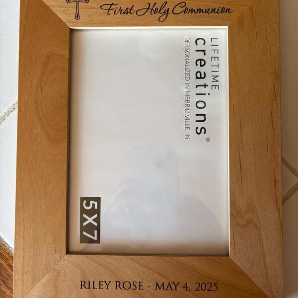 Personalized First Communion Picture Frame by Lifetime Creations: Boys ...