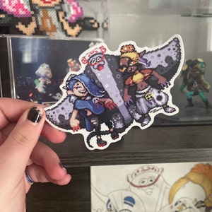 Splatoon 3 Pixel Art Sticker Sheet Premium Matte Vinyl - Etsy