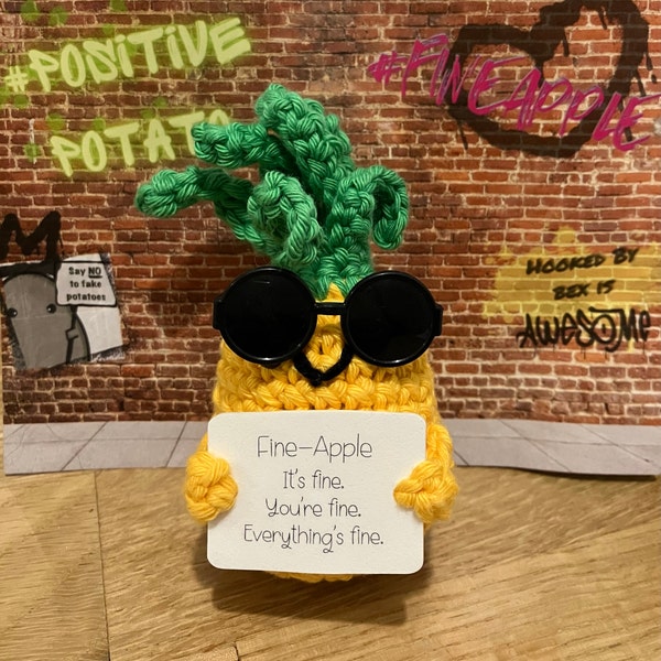 Fine-apple the Pineapple - Novelty Gift, Motivational, Affirmation ...