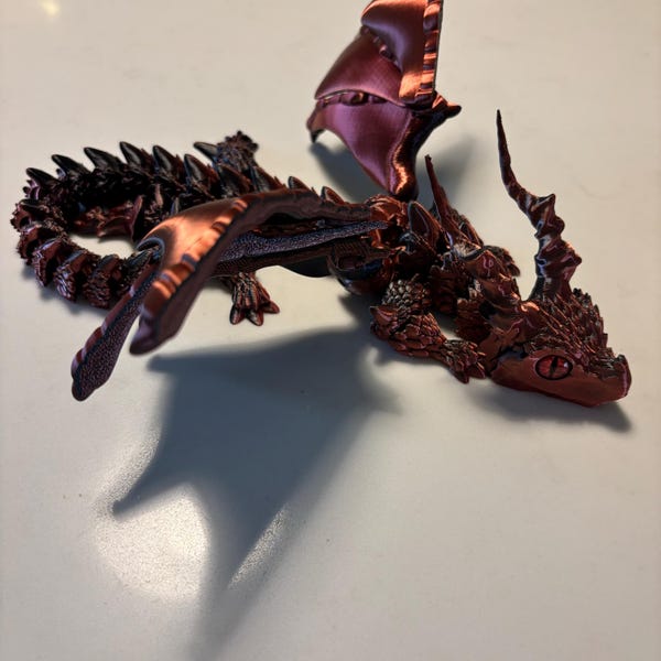 Articulated Winged Dragon – Stunning 3D Printed Flying Dragon Toy With ...