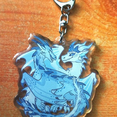 Snowfall and Lynx Wings of Fire WOF Acrylic Charm - Etsy